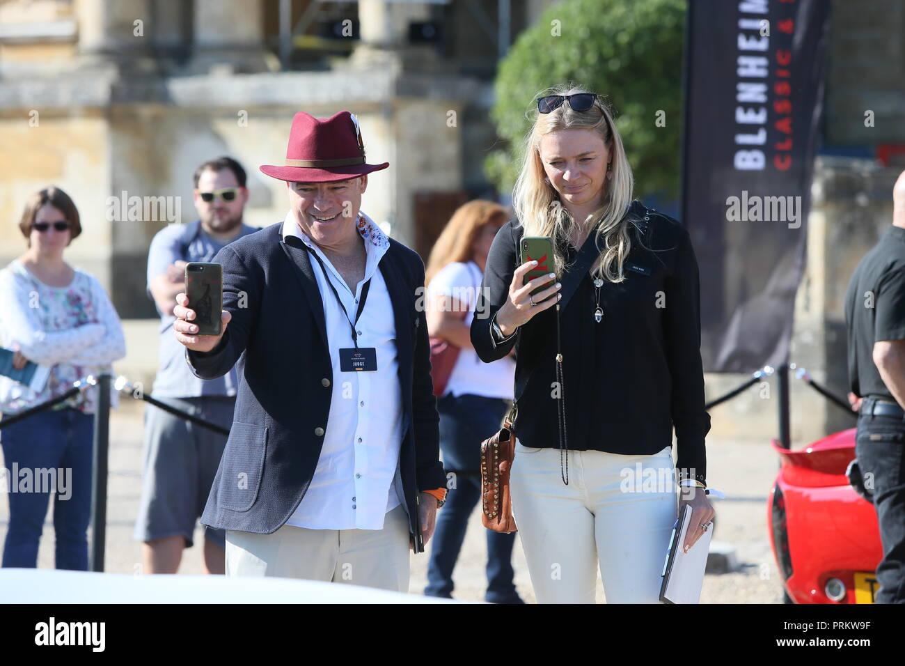 Jodie Kidd seen at Blenheim Palace Classic and Supercar show judging ...