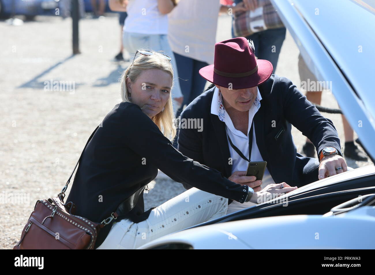 Jodie Kidd seen at Blenheim Palace Classic and Supercar show judging ...