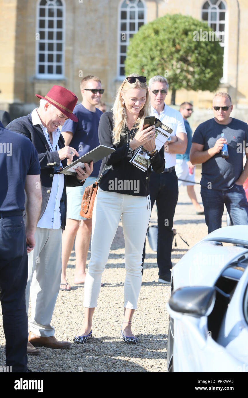 Jodie Kidd seen at Blenheim Palace Classic and Supercar show judging ...