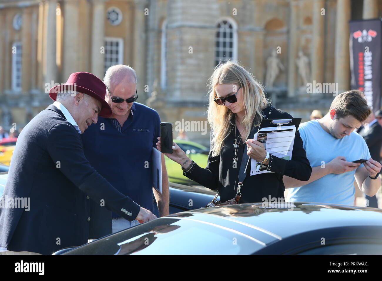 Jodie Kidd seen at Blenheim Palace Classic and Supercar show judging ...