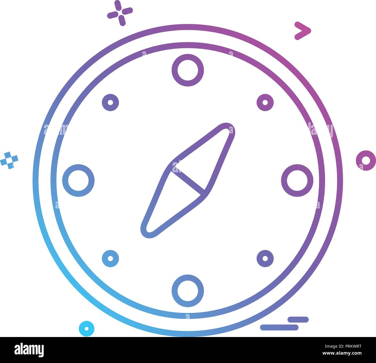 Compass icon design vector Stock Vector Image & Art - Alamy