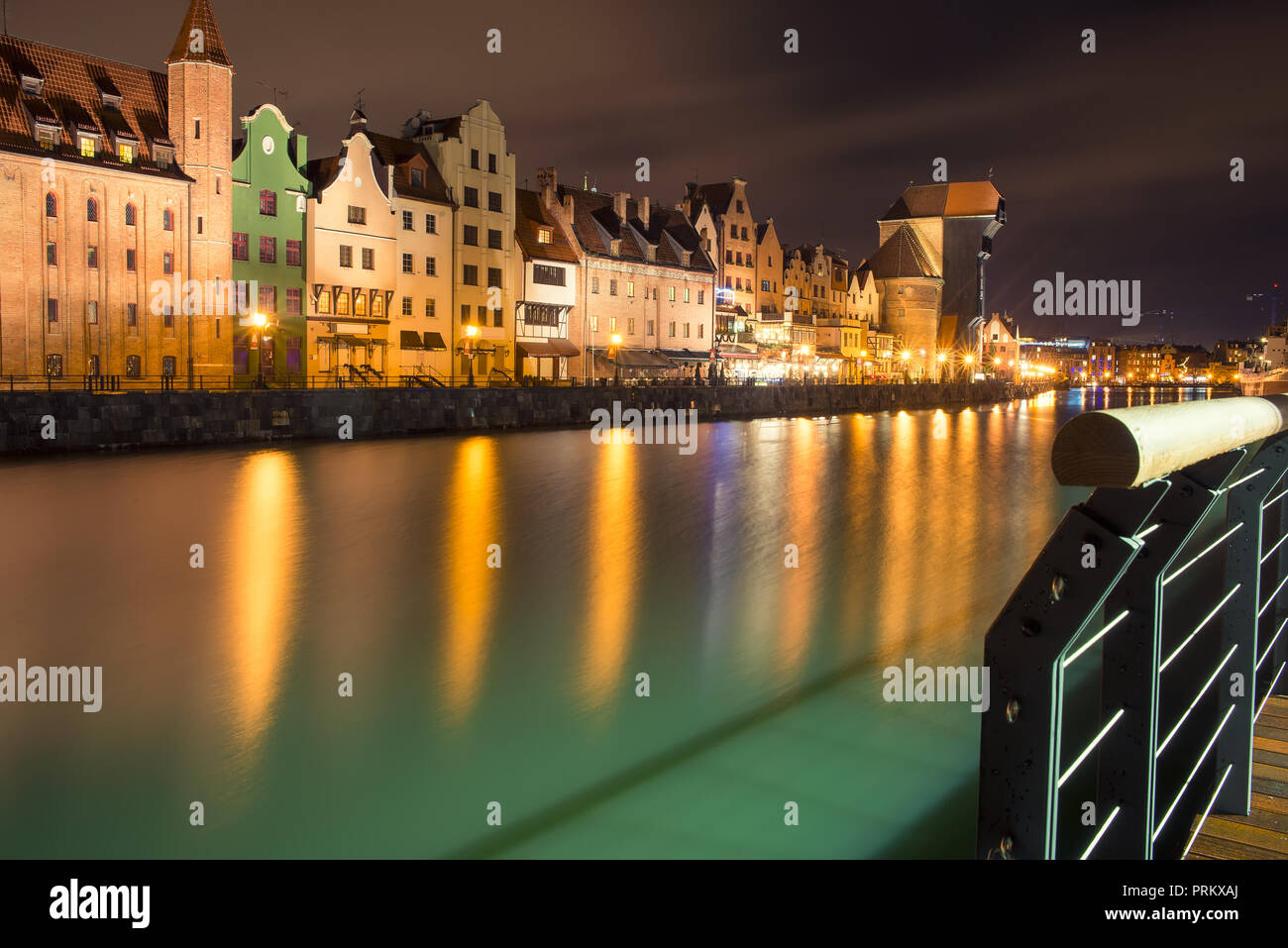 Gdansk at night Stock Photo - Alamy