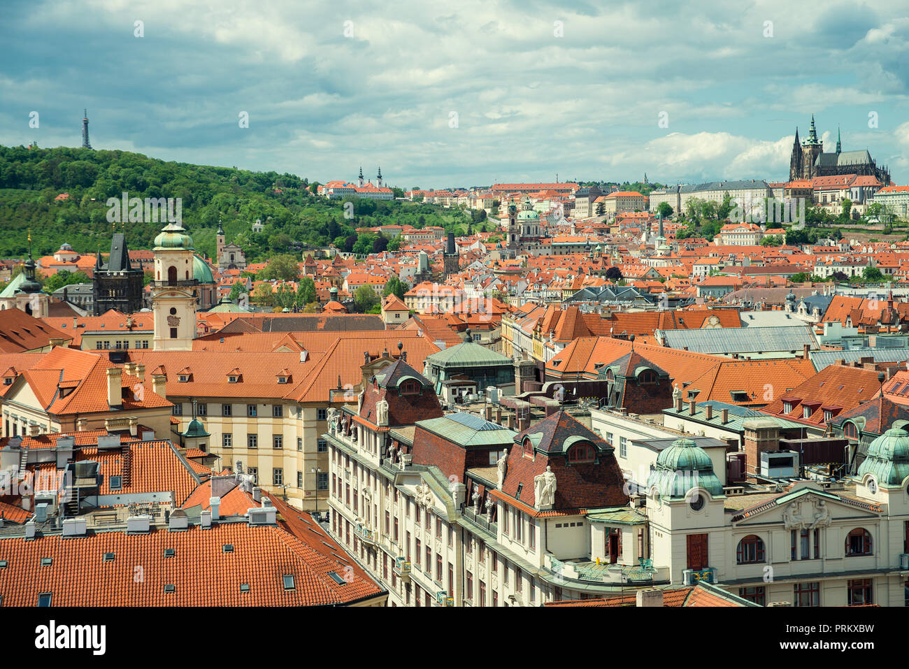 Prague view from above Stock Photo - Alamy