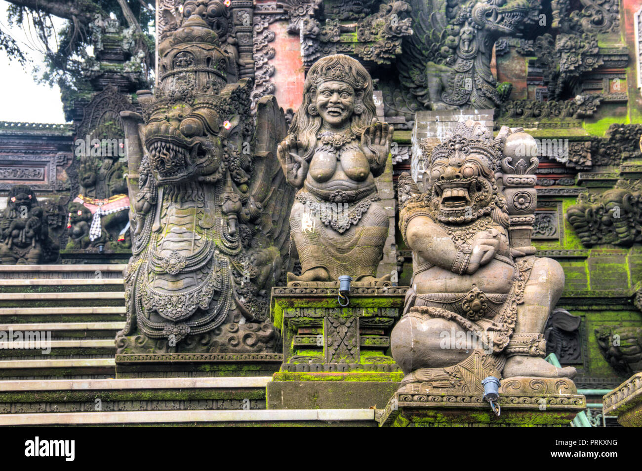 One of the many temples Ubud, one of the famous landmarks on the island ...