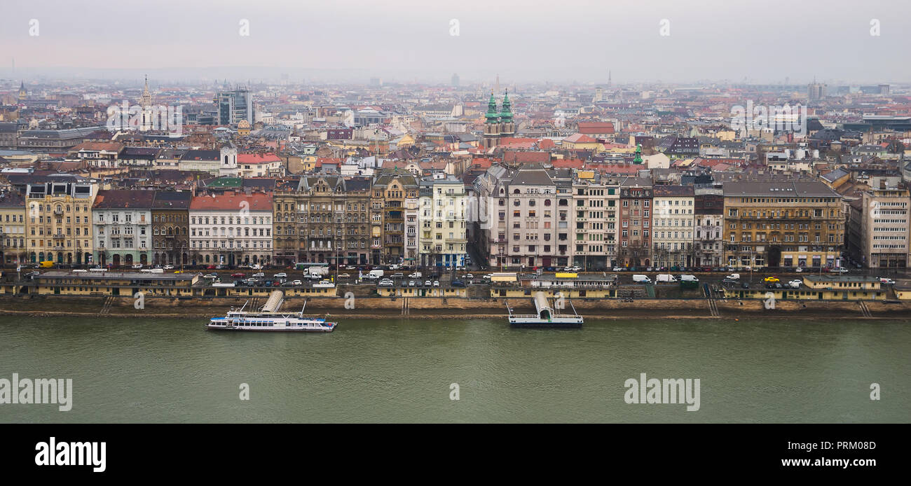 Budapest top view Stock Photo - Alamy