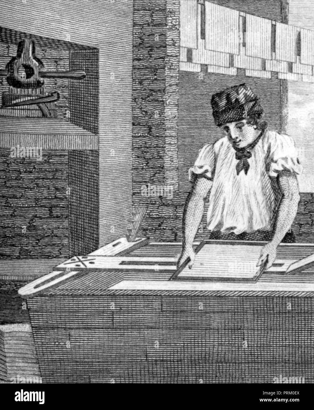 Paper making process Black and White Stock Photos & Images - Alamy