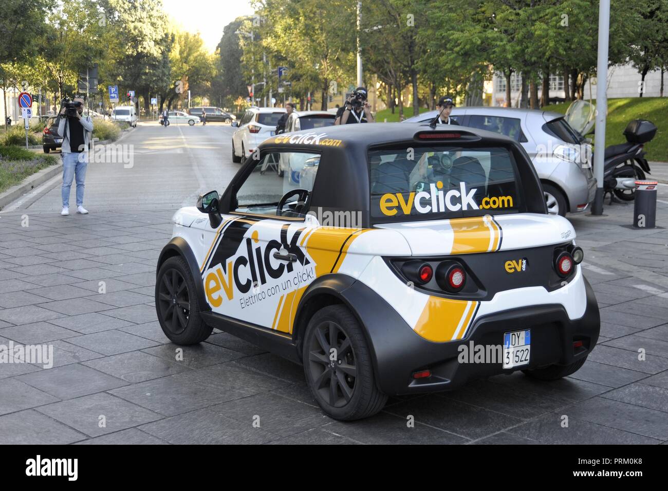 Milan (Italy), the first international meeting of electric vehicles "E ...