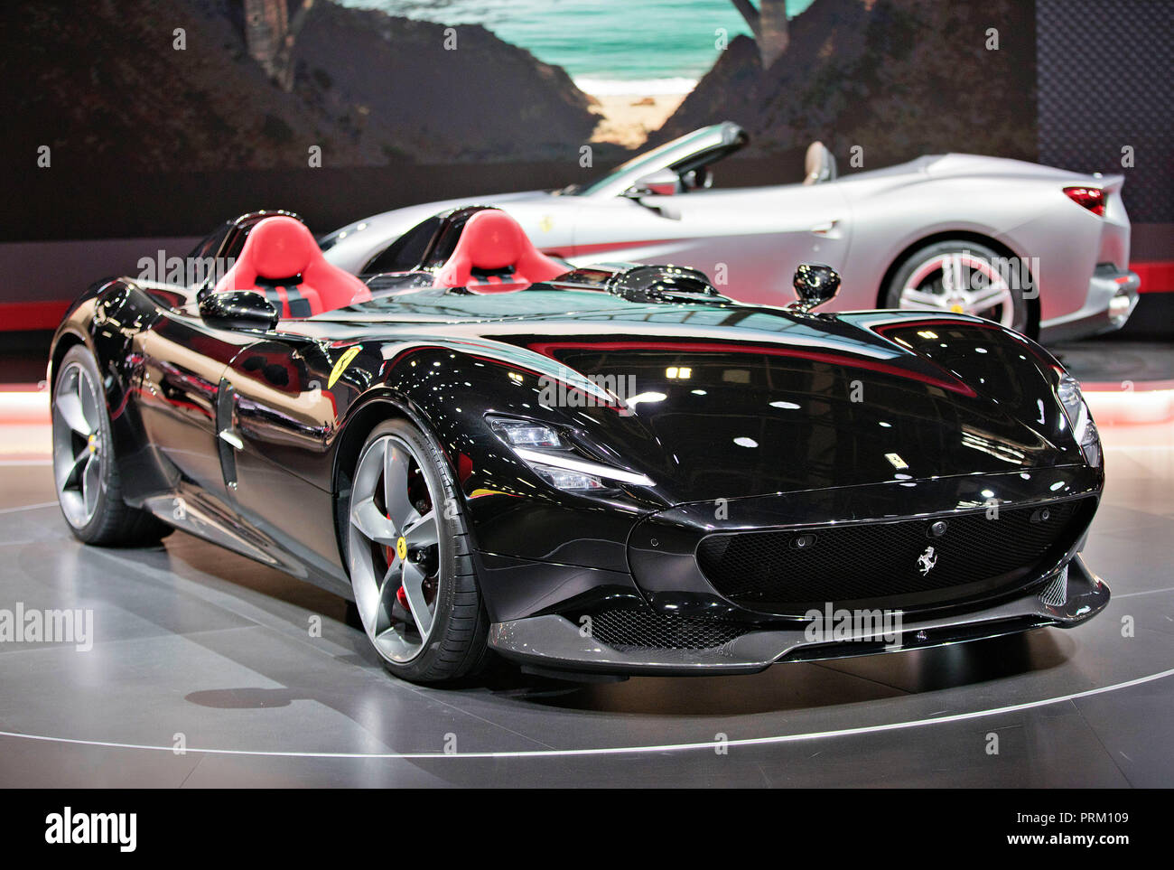 Speedster Ferrari Monza SP2 is displayed during the International Motor ...