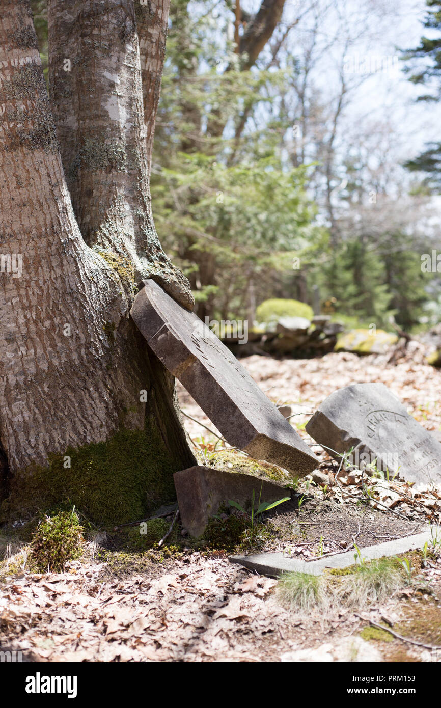 Broken gravestone hi-res stock photography and images - Alamy