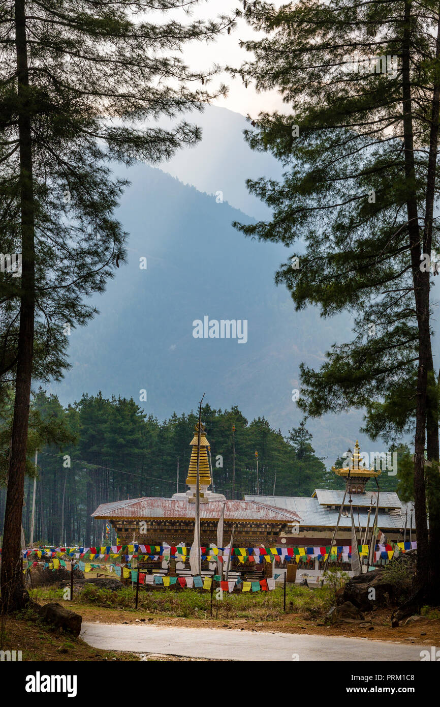 A place of worship in the countryside of Paro in Bhutan Stock Photo - Alamy