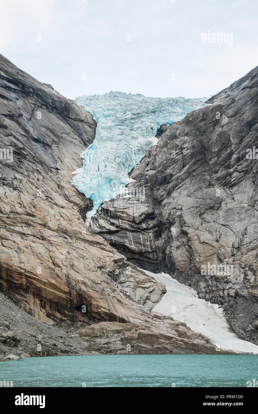 Briksdal glacier jostedalsbreen national park hi-res stock photography ...