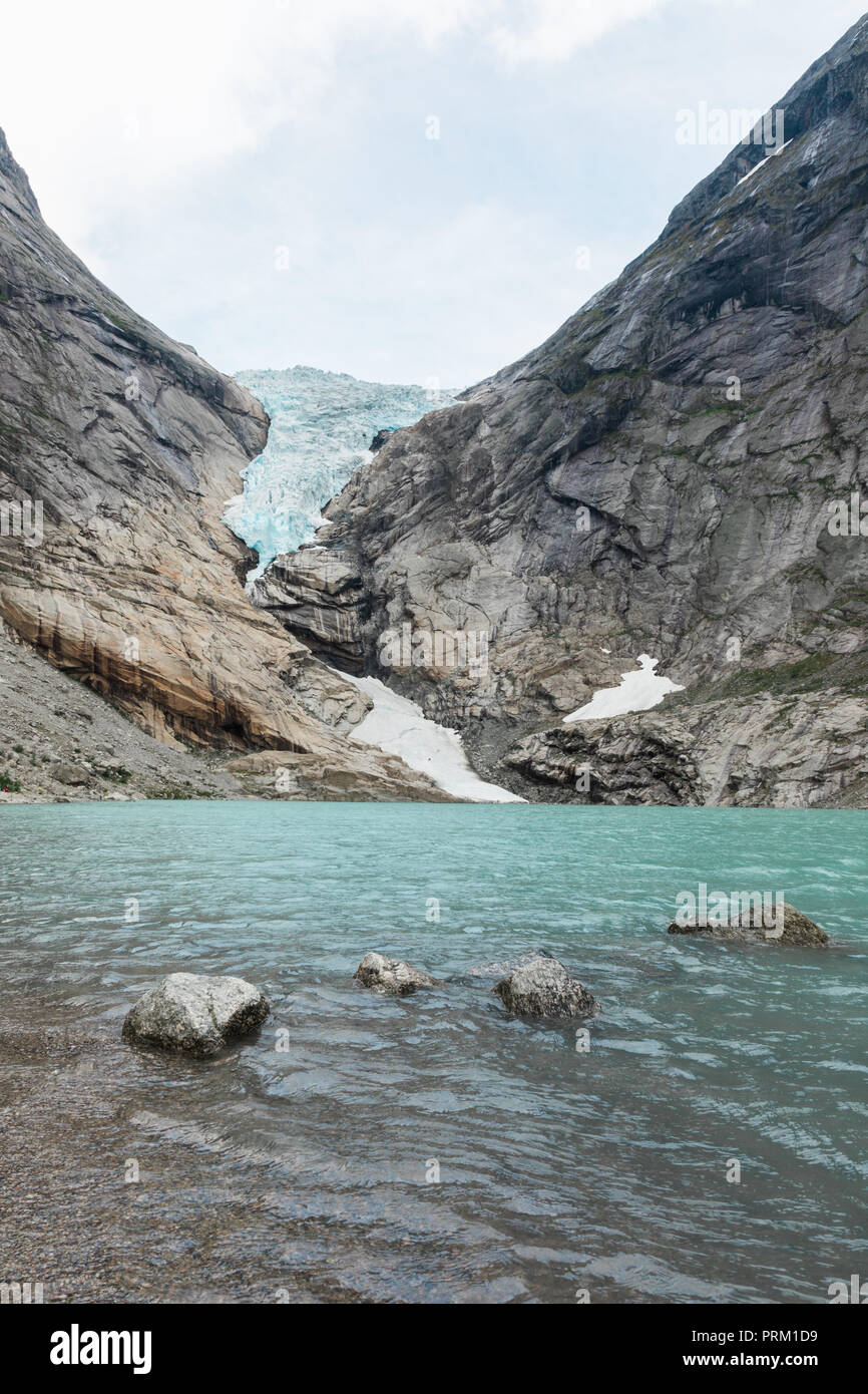 Briksdal glacier jostedalsbreen national park hi-res stock photography ...