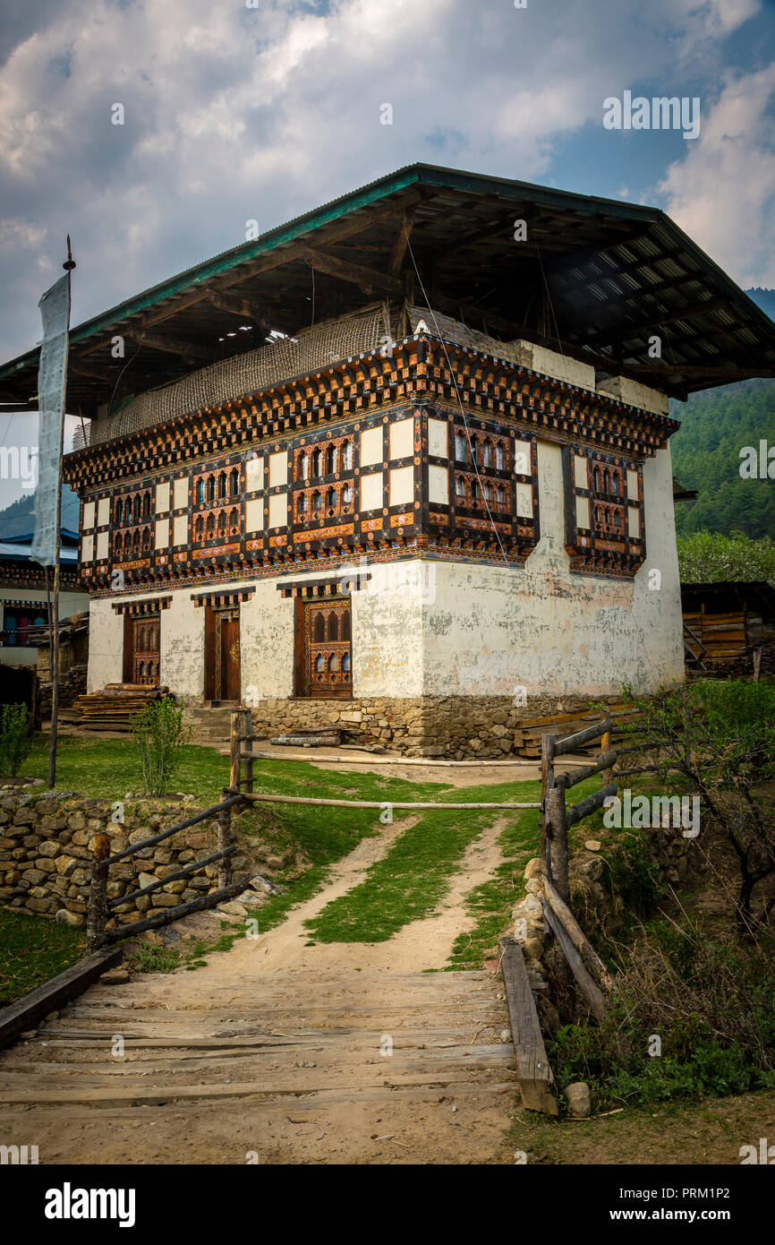 Typical bhutanese architecture hi-res stock photography and images - Alamy