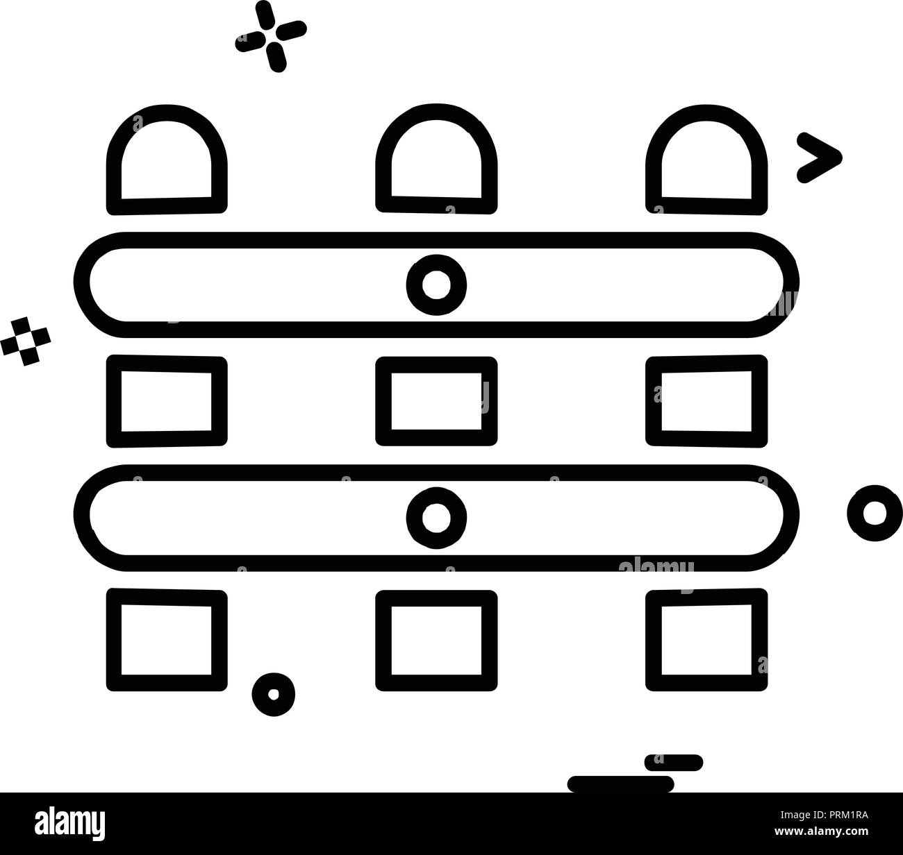 Wall Boundary icon design vector Stock Vector Image & Art - Alamy