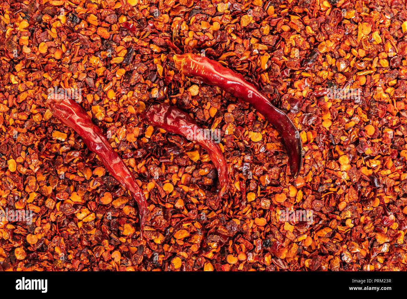 food background dry hot peppers closeup texture Stock Photo - Alamy
