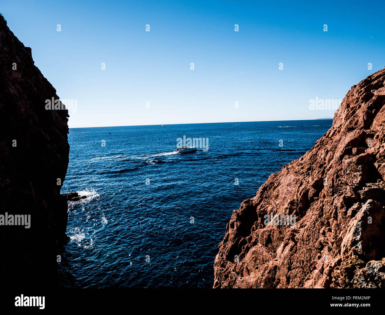 Exploring Mediterranean Cliffs at the french côte d'azur Stock Photo ...