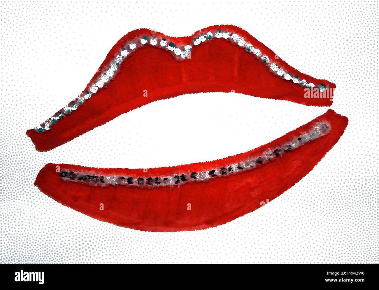 Red lips pout hi-res stock photography and images - Alamy