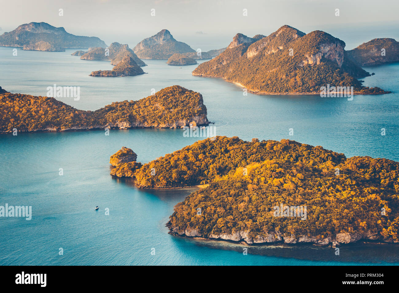 Archipelago, group oceanic islands. Landscape, oceanscape, Thailand ...