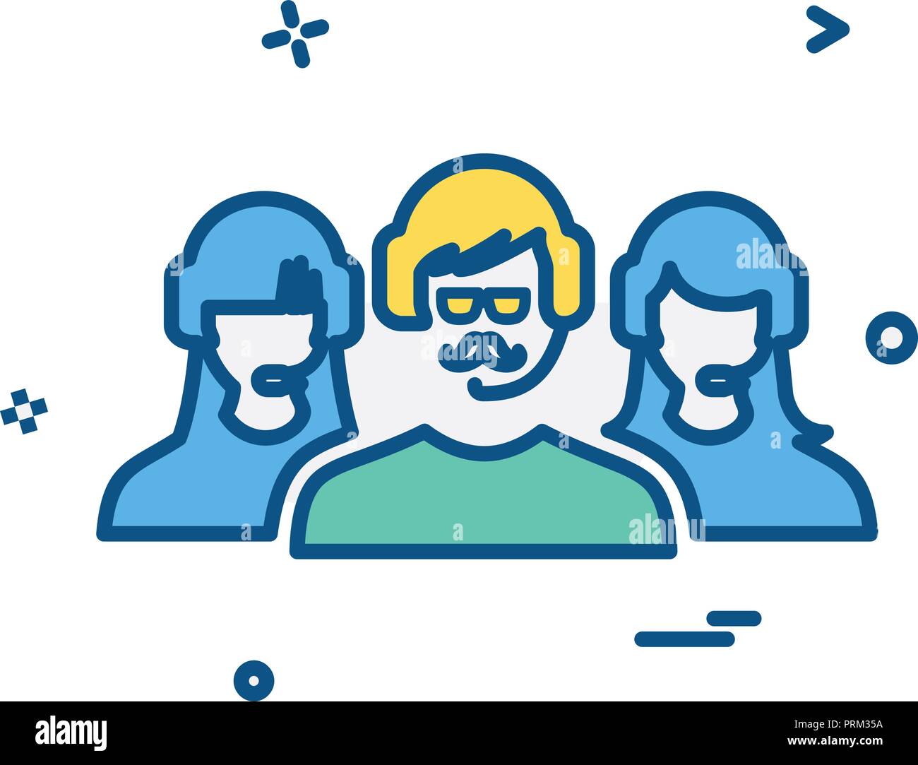 Group avatar icon design vector Stock Vector Image & Art - Alamy