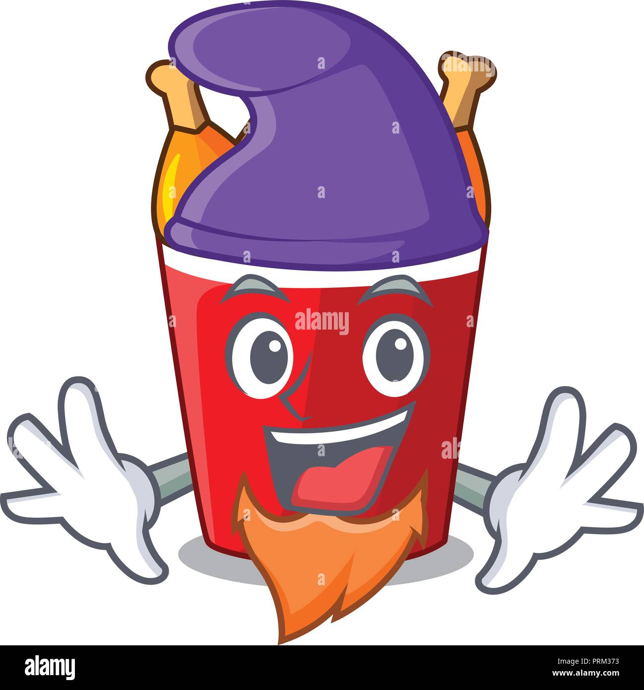 Elf character bucket chicken fried fast food Stock Vector Image & Art ...