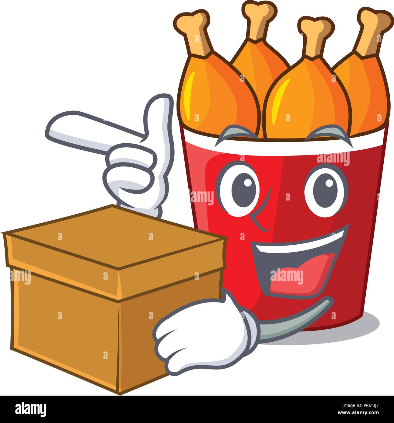 Fastfood fried chicken bucket Cut Out Stock Images & Pictures - Alamy