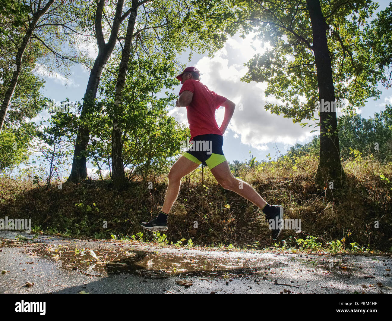 Wet trail running shoes hi-res stock photography and images - Alamy