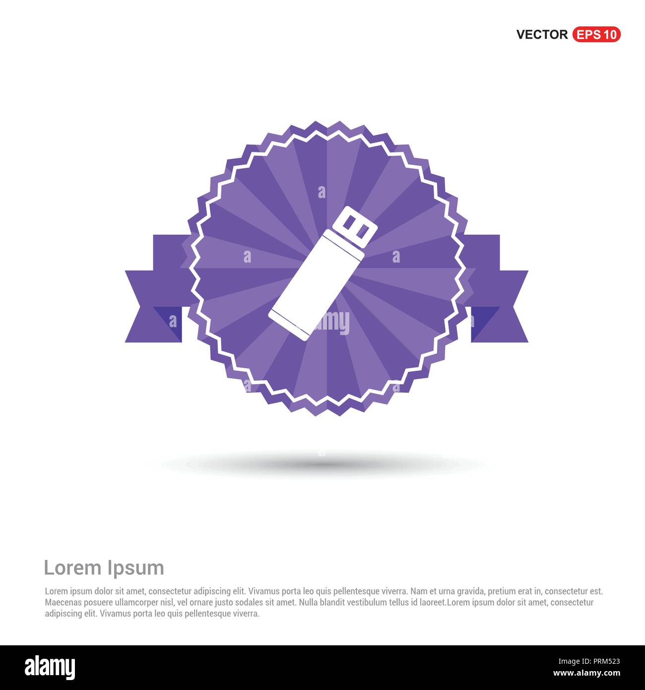 USB Icon - Purple Ribbon banner Stock Vector Image & Art - Alamy