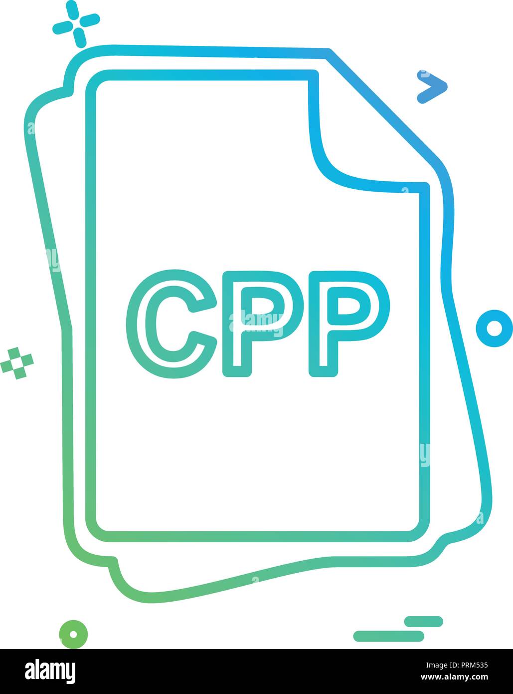 CPP file type icon design vector Stock Vector Image & Art - Alamy