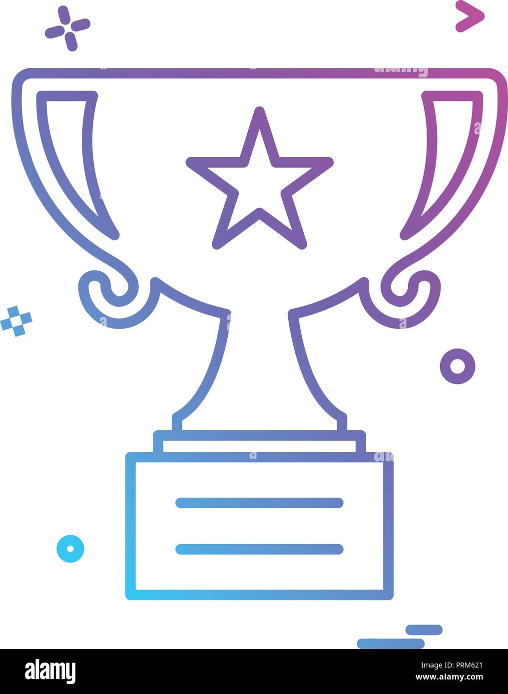 Trophy icon design vector Stock Vector Image & Art - Alamy