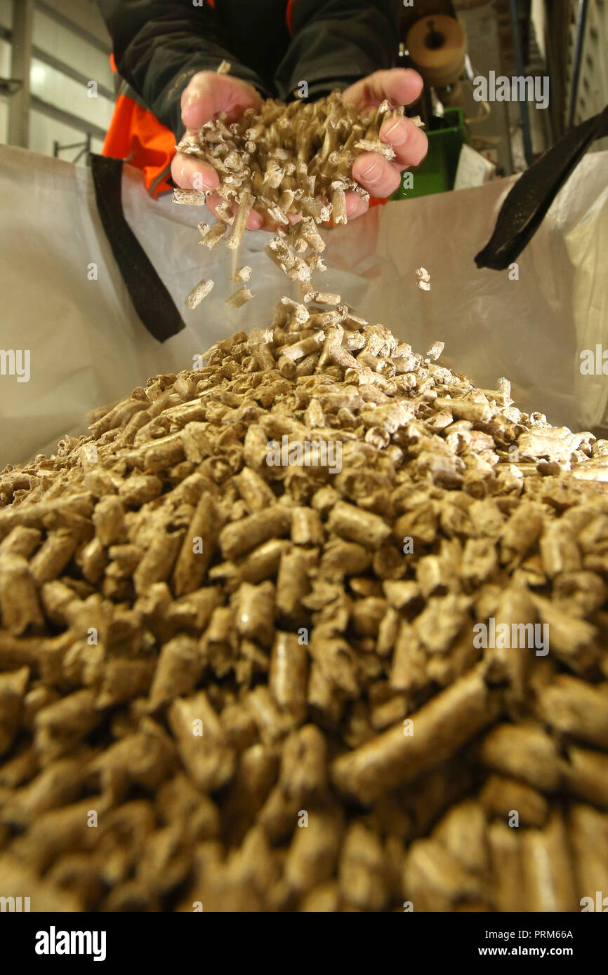 TO GO WITH STORY BY Arthur Beesley. DATE 8 FEB 2018. Wood Pellets made ...