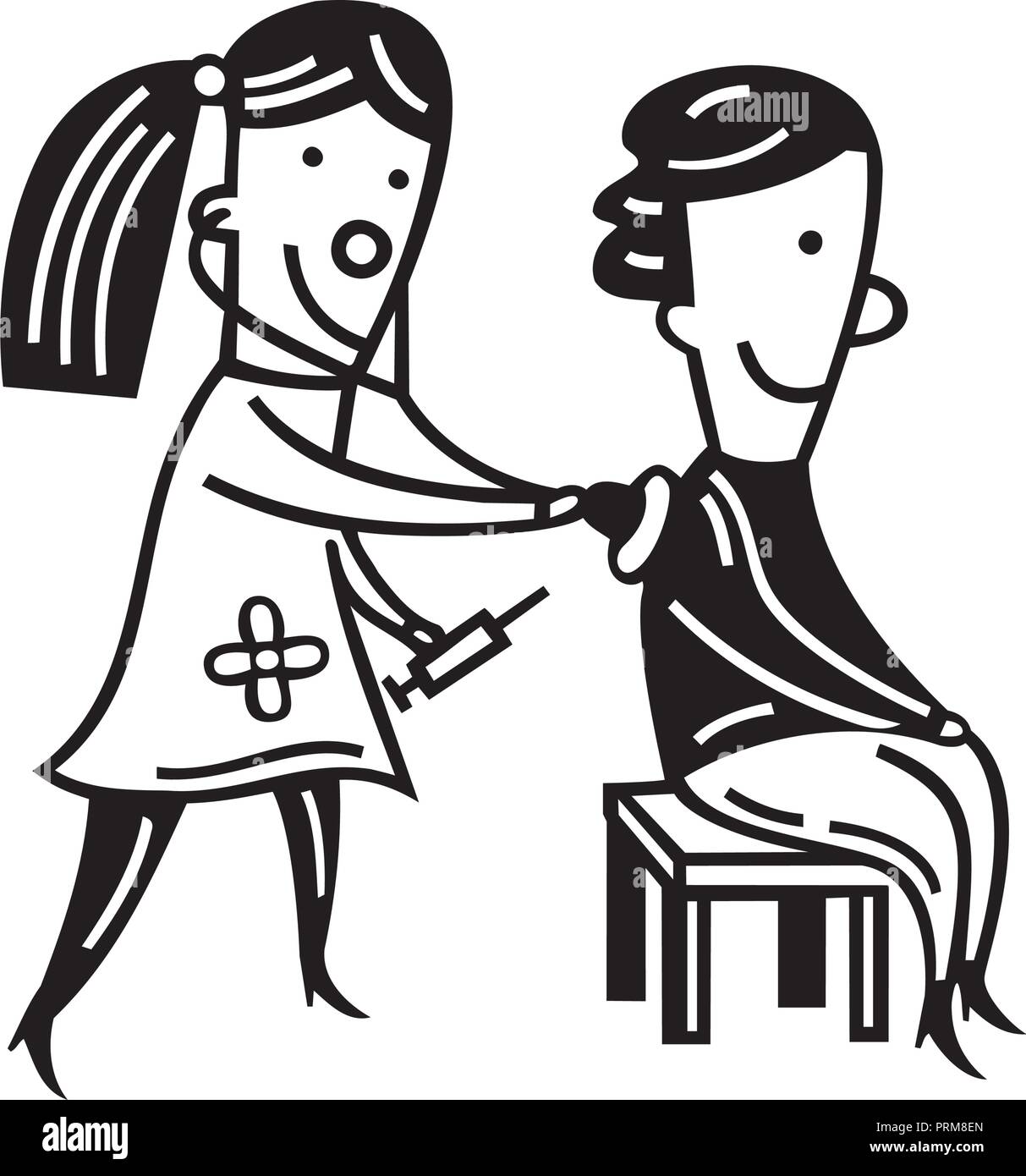 kid play doctor illustration cartoon vector Stock Vector Image & Art ...