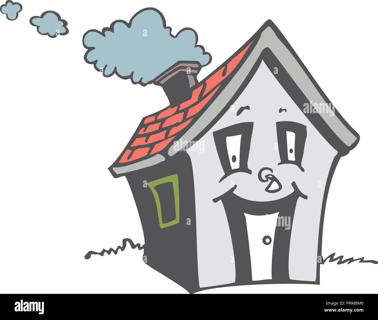 cute smile house cartoon illustration vector Stock Vector Image & Art ...