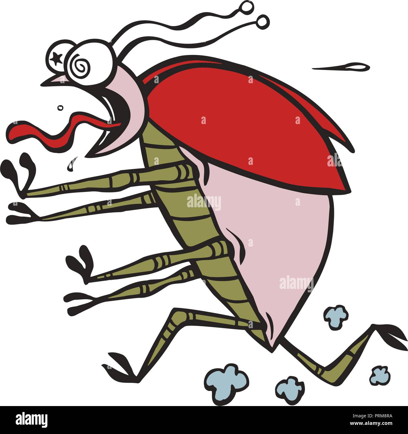 bug cartoon run illustration vector Stock Vector Image & Art - Alamy
