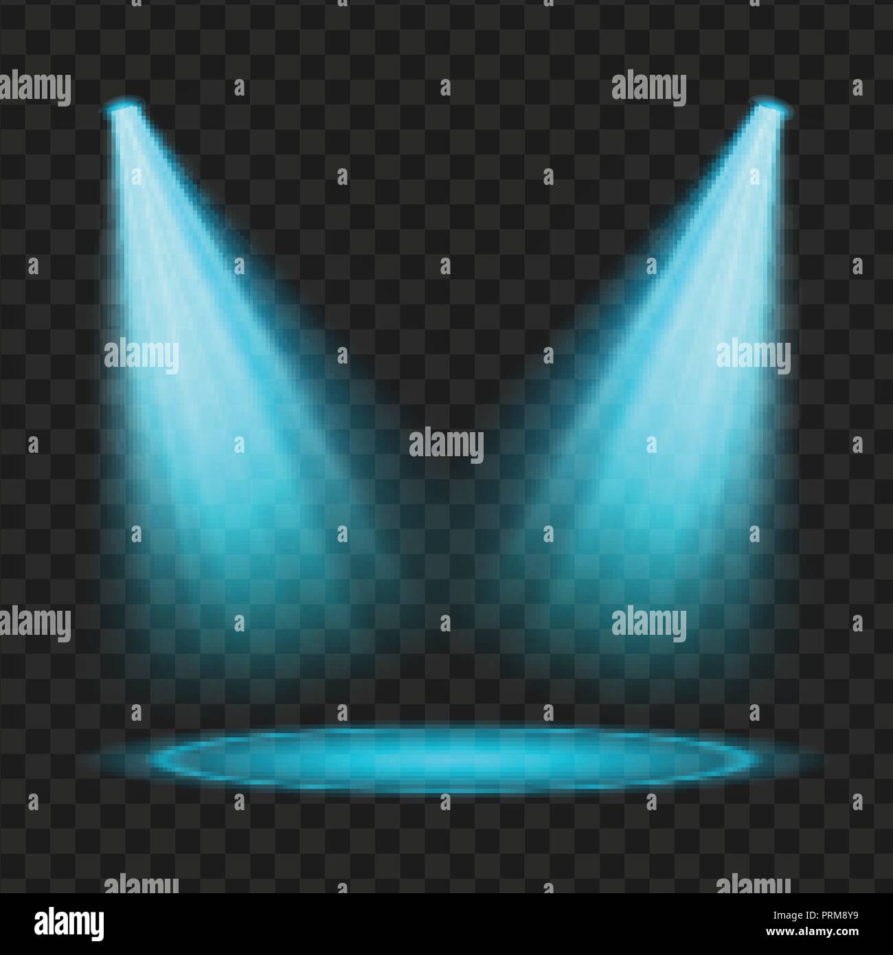 blue Vector spotlight . Light effect. vector Illustration Stock Vector ...