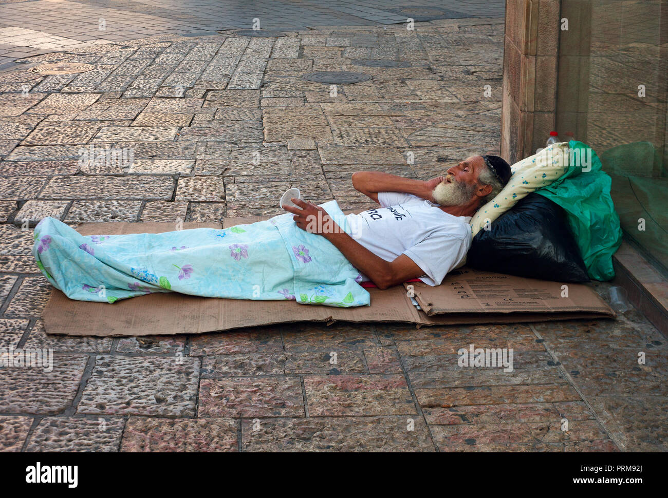 Israel homeless man hi-res stock photography and images - Alamy