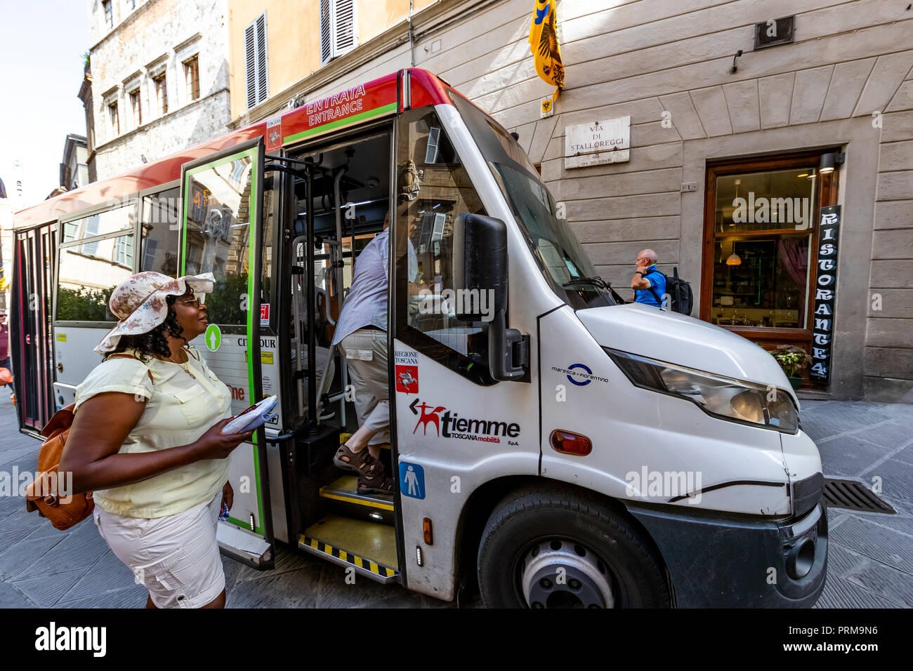 Public transport buses. Siena, Italy Stock Photo - Alamy