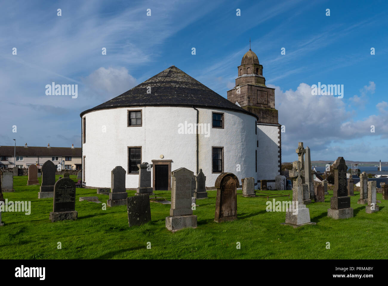 Kilarrow Parish Church Bowmore The Isle of Islay Scotland Stock Photo ...