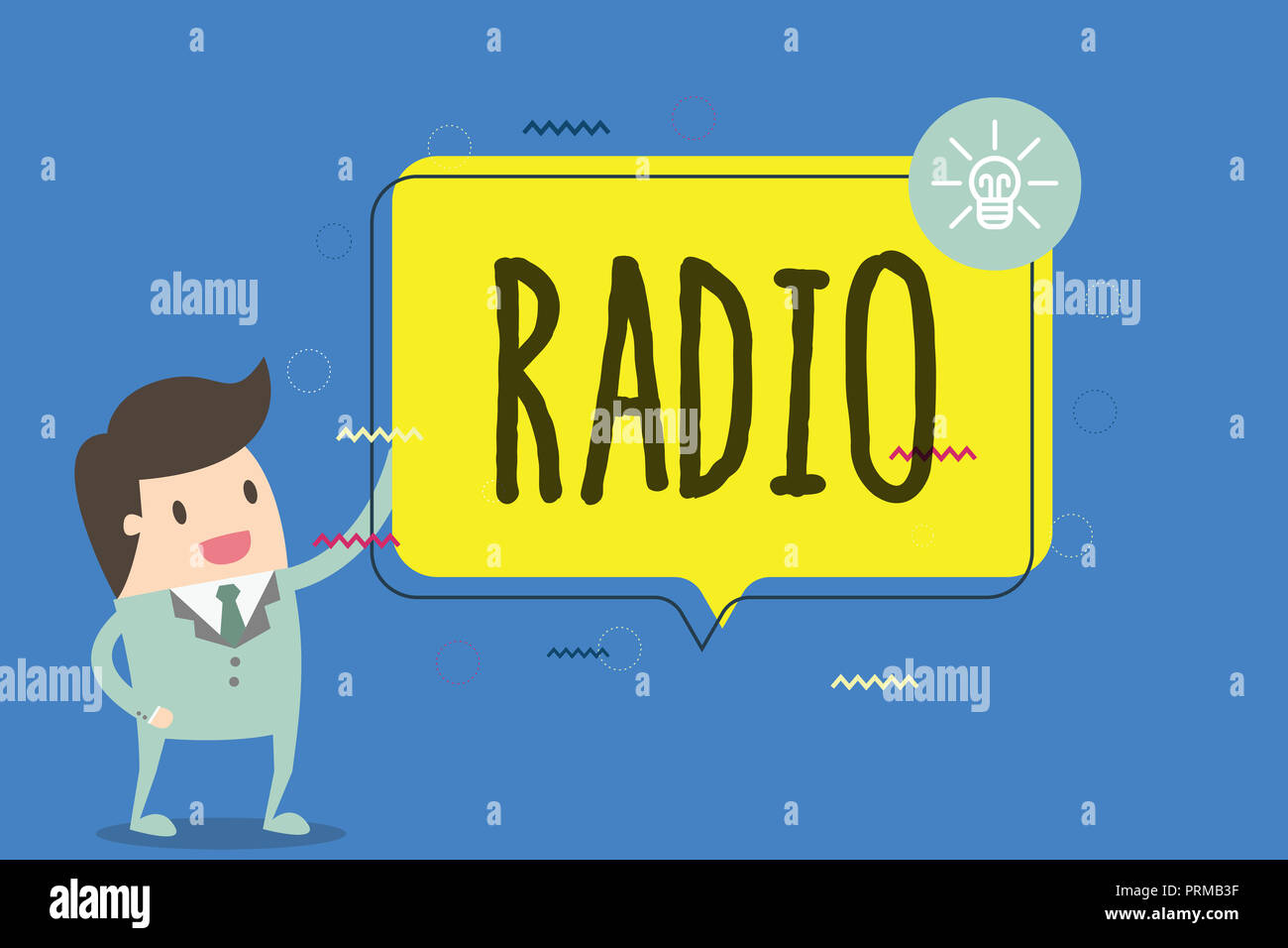 Text sign showing Radio. Conceptual photo transmission reception ...