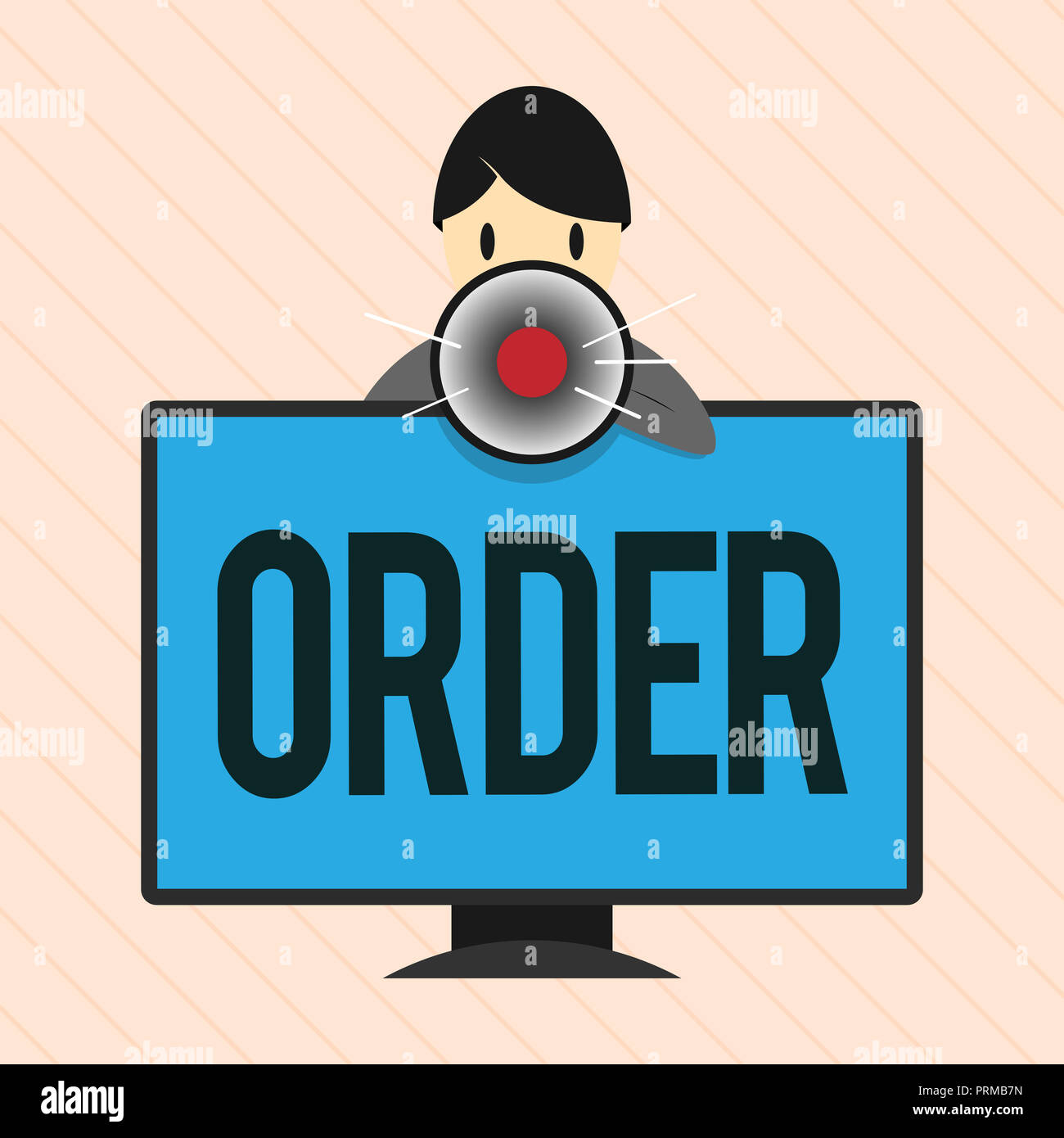 Word writing text Order. Business concept for arrangement of people or ...