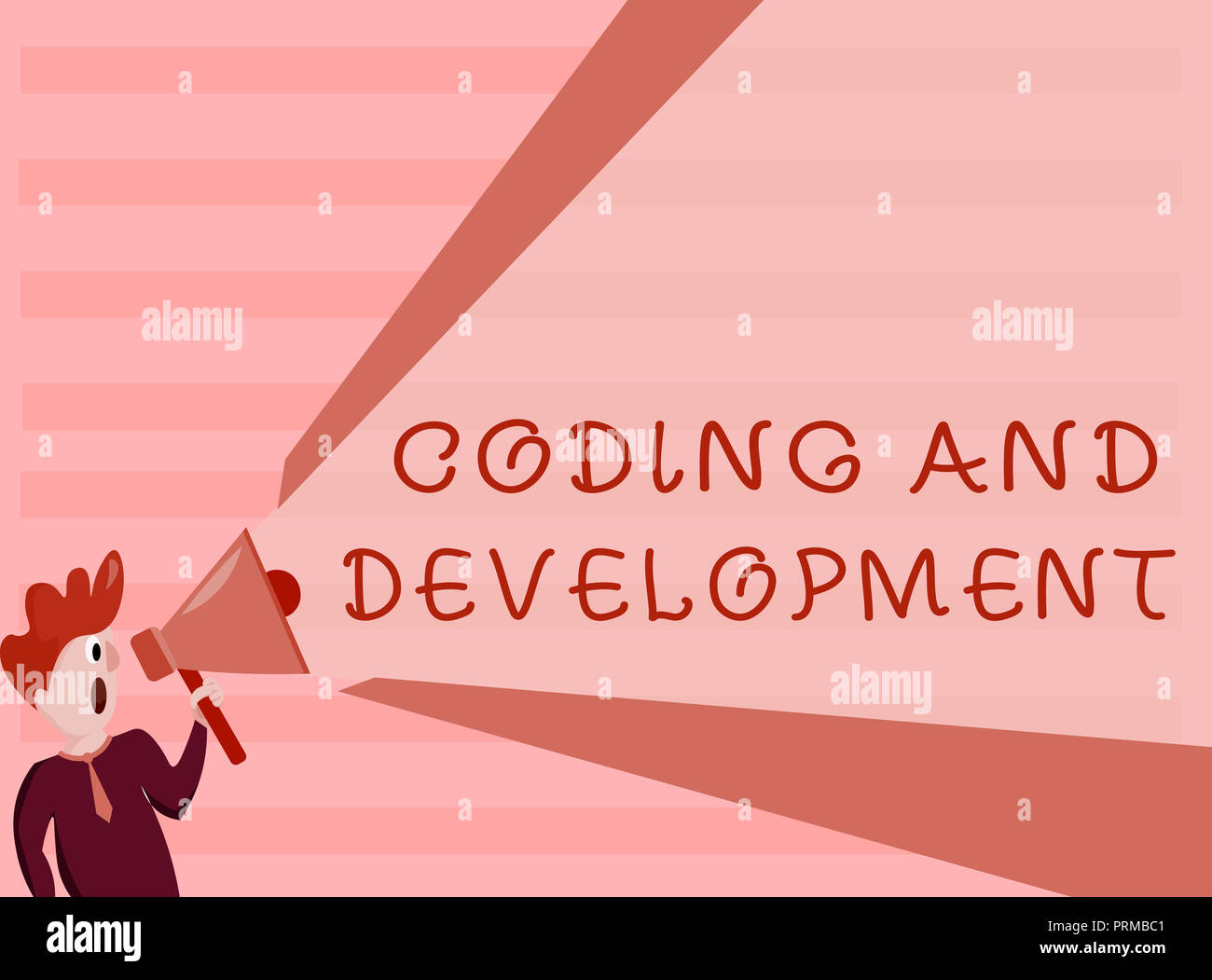 Conceptual hand writing showing Coding And Development. Business photo showcasing Programming ...