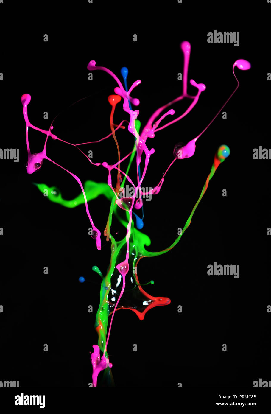 High speed photography - paint splash Stock Photo - Alamy
