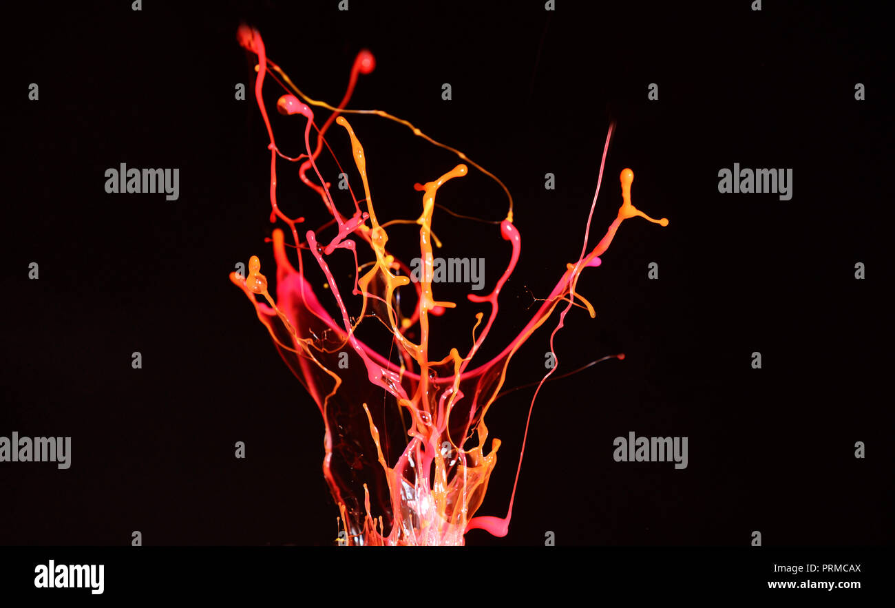 High speed photography - paint splash Stock Photo - Alamy