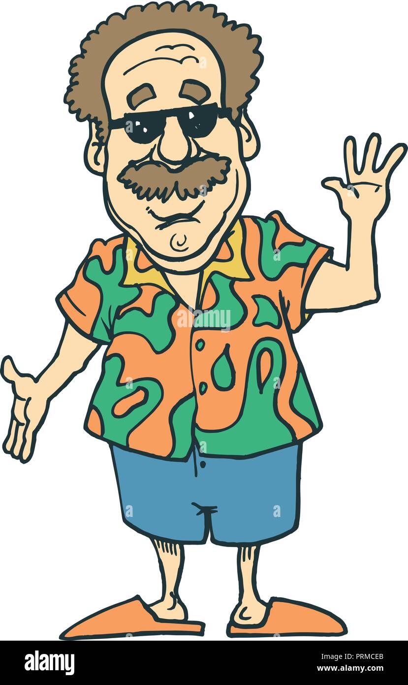 casual friday cartoon character . Vector Illustration design Stock ...