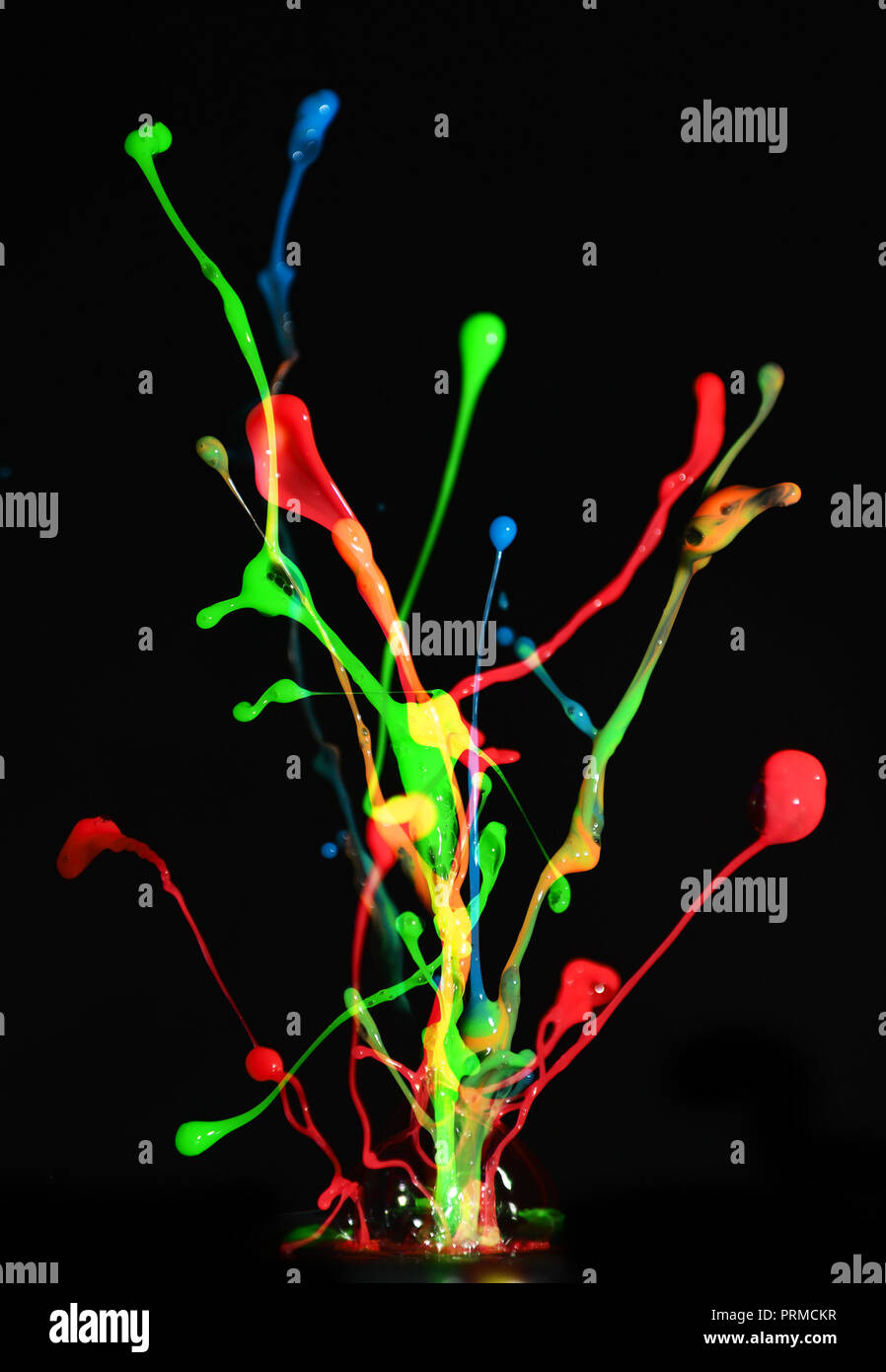 High speed photography - paint splash Stock Photo - Alamy