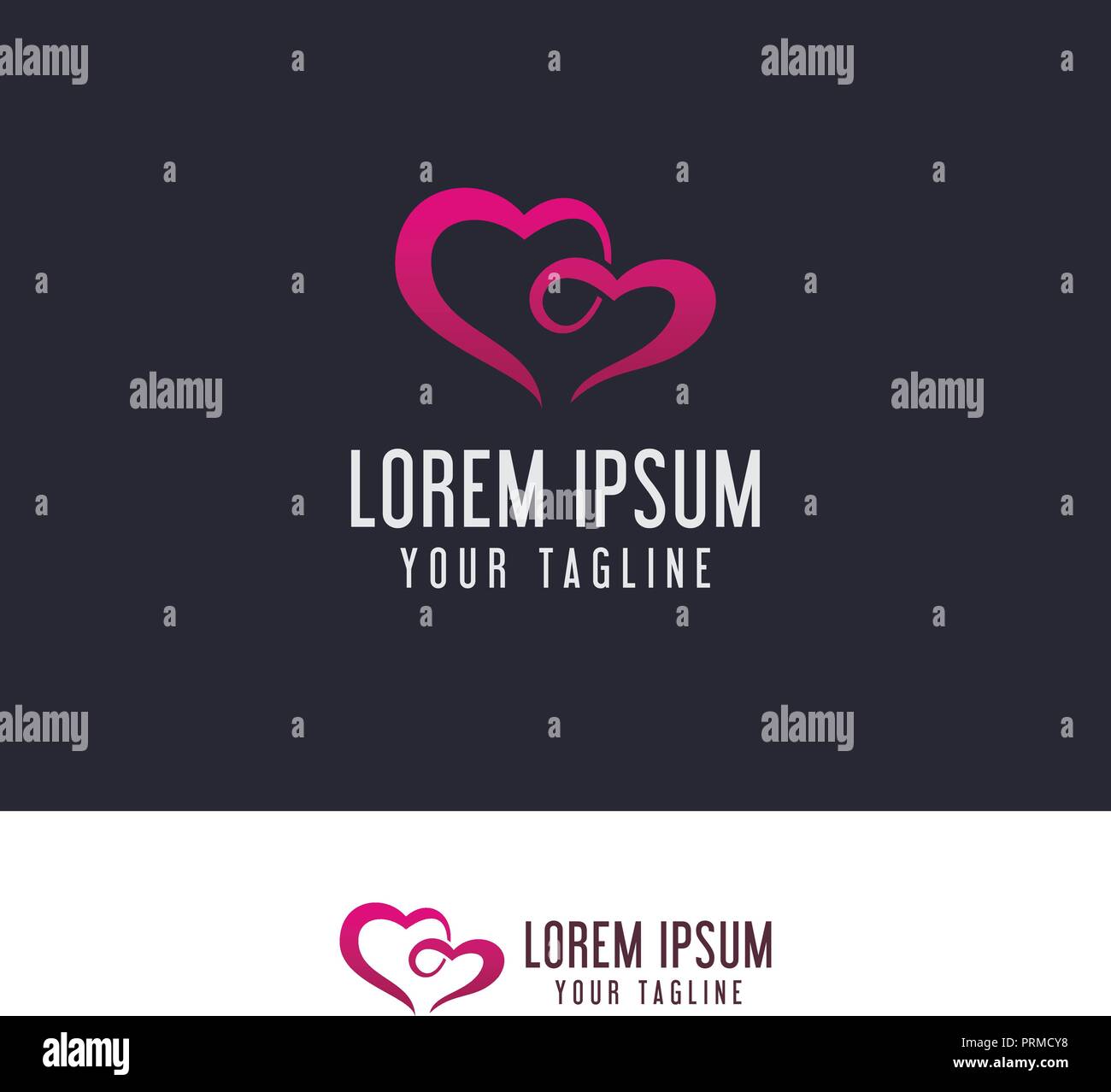 couple Love logo design concept template Stock Vector Image & Art - Alamy