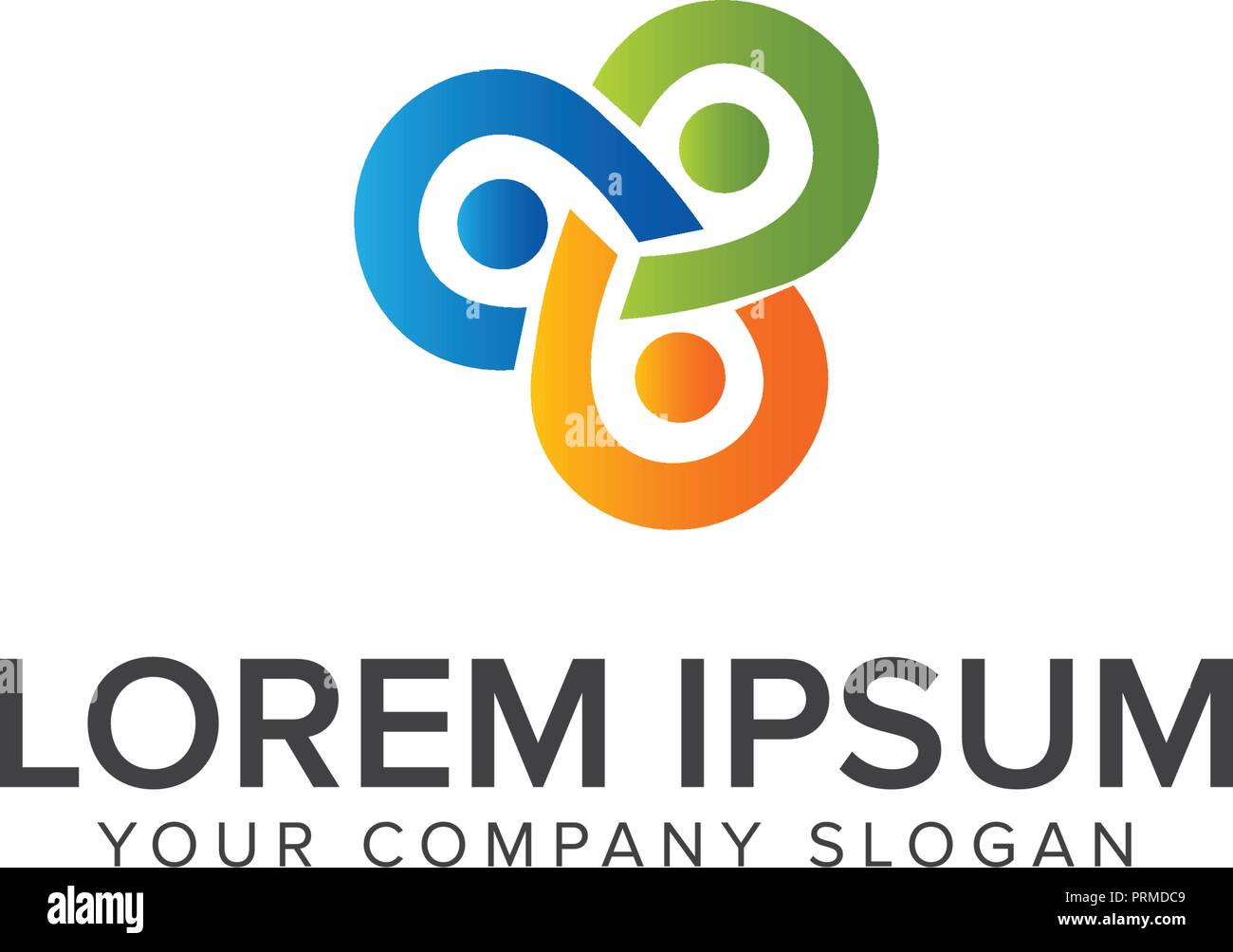 Friendship, Teamwork, Connectivity logo template Stock Vector Image ...