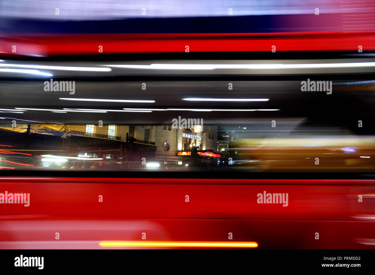 Pic shows: Hamilton The Musical Victoria Palace theatre crowds leaving the show in Victoria ...