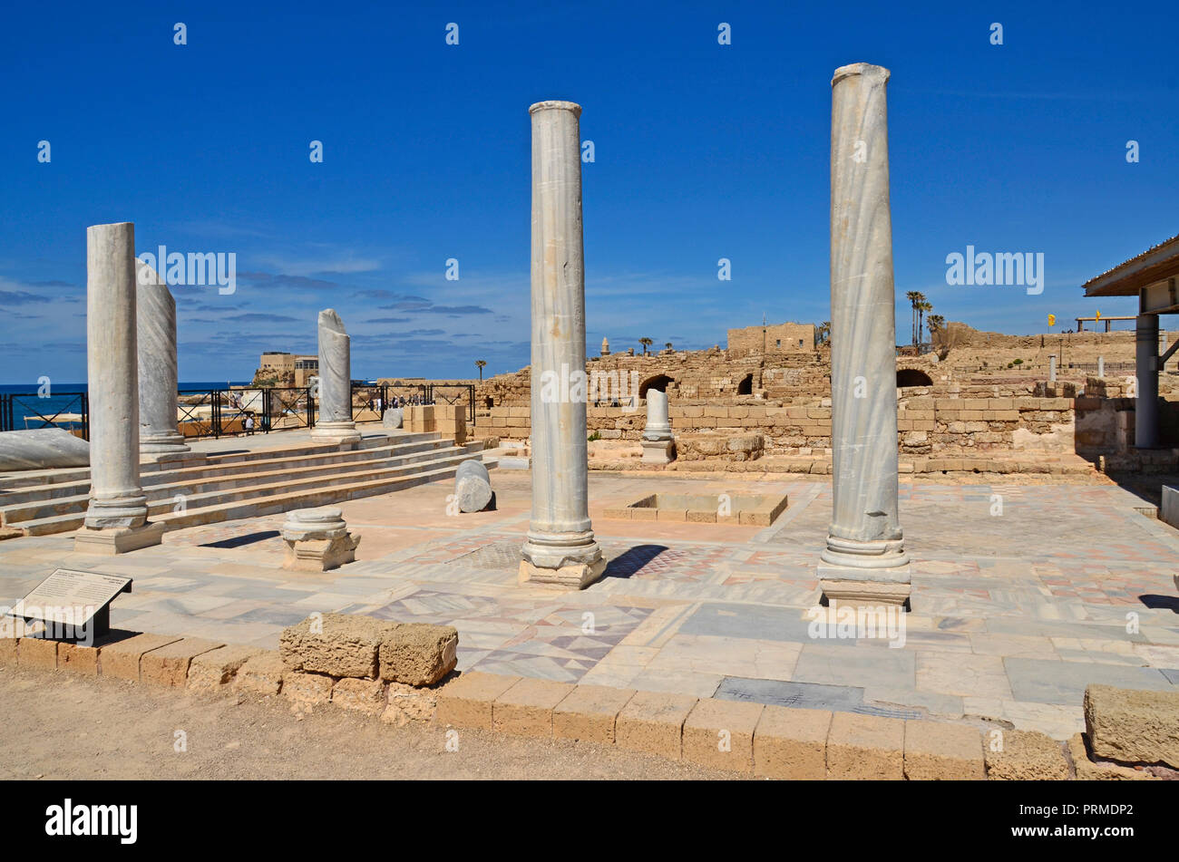 Caesarea caesarea maritima roman bathhouse hi-res stock photography and ...