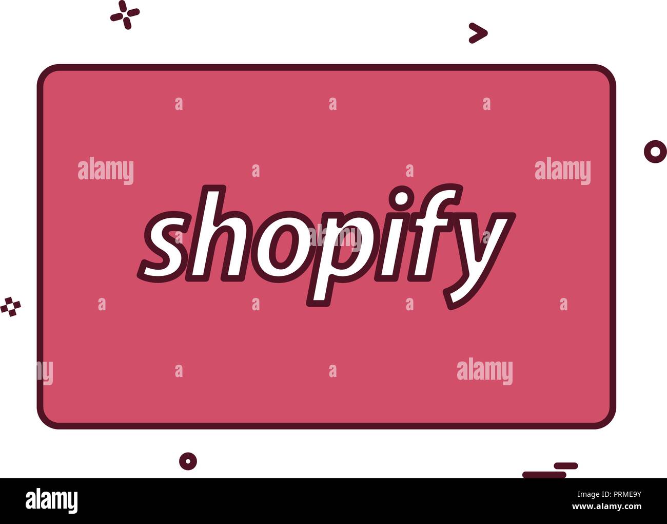 Shopify icon design vector Stock Vector Image & Art - Alamy