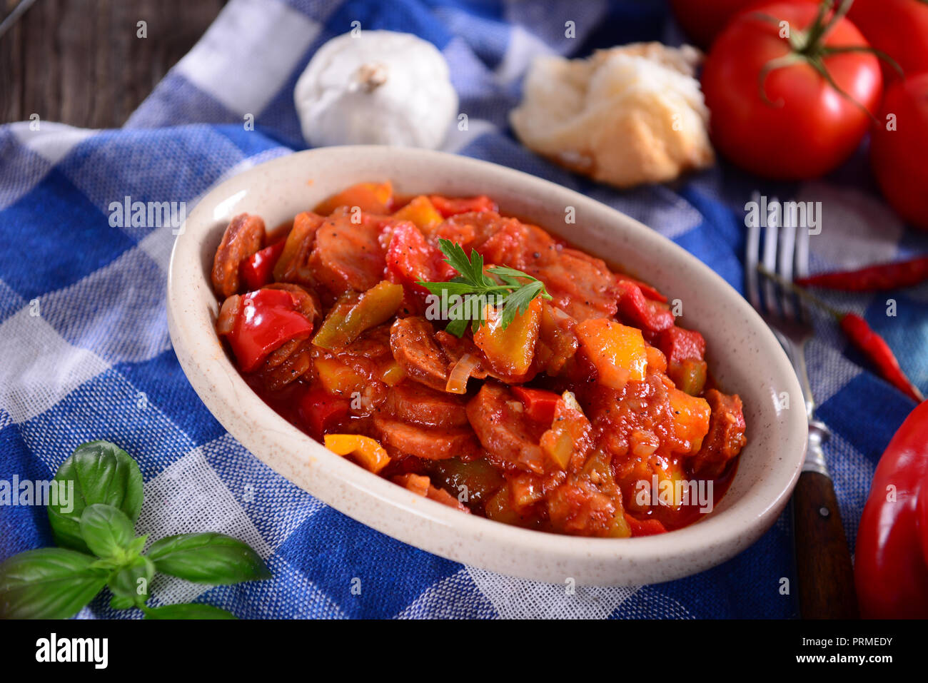 Traditional Hungarian dish - letcho Stock Photo - Alamy